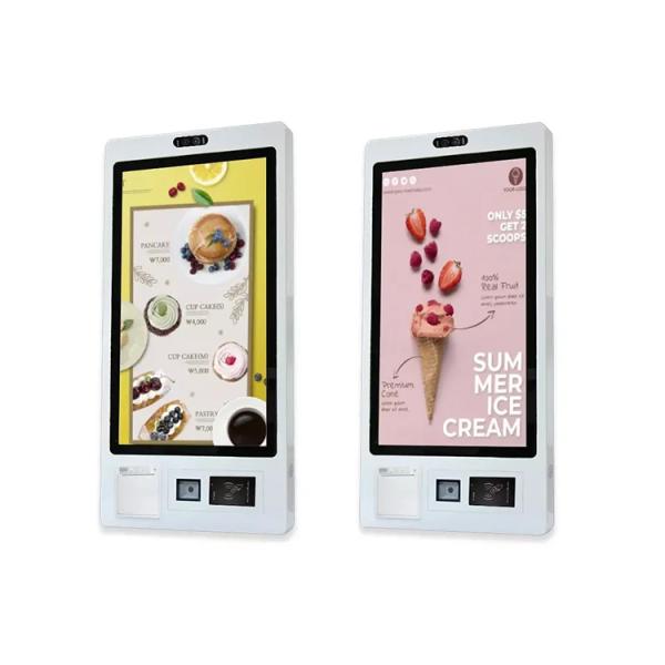 21.5'' Touchscreen Self Service Check In Kiosk With Billnote Validation And Thermal Coupon Printing