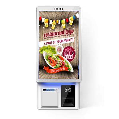 China 21.5 Inch Touch Screen Self Service Kiosk for Ordering and Payment on Wall Mount for sale