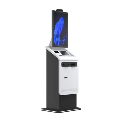 China Self Service Coin Cash Acceptor & Dispenser Kiosk with SDK and Barcode Reader Touch Screen Technology Indoor Payment Terminal for sale