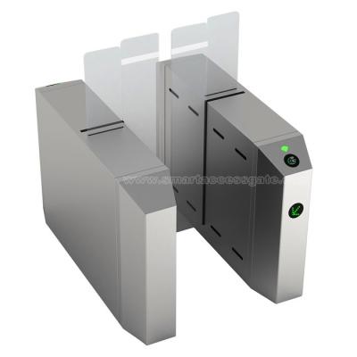 China High grane glass door price speed wing gate with rfid/ barcode reader for Airport for sale