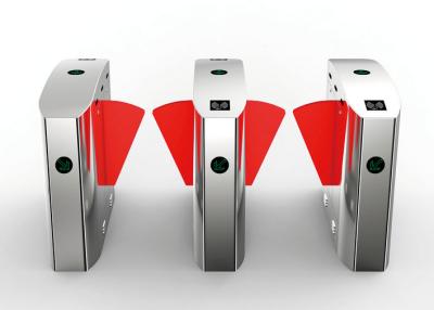 China Flap barrier gate for city subway accessing control Flap Turnstile for sale