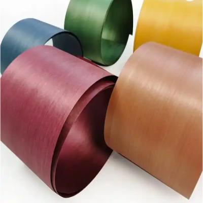 Cina Colorato Legno Verniciato Naturale Veneer FSC Certificazione 0.6mm ignifuge in vendita