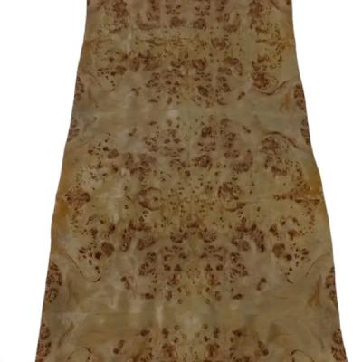 China Glanzige papier achterlaag, Kraft Poplar Burl Veneer Houten Platen Voor Ronde Tafel Te koop