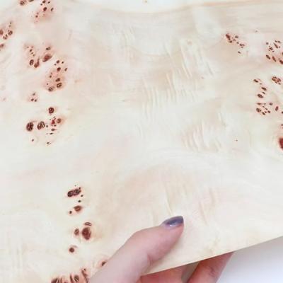 Cina Burl Mappa Veneer in legno massello da 0,50 mm per i mobili Superficie della chitarra acustica in vendita