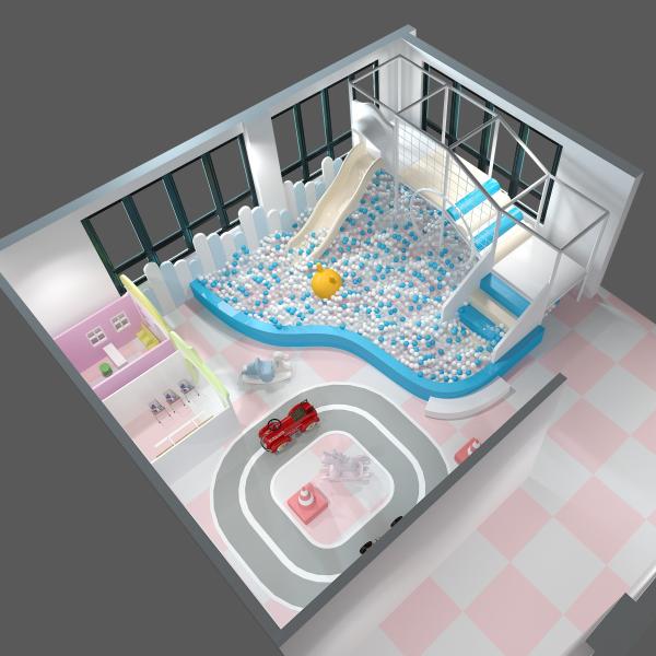 Quality Customized Colors BettaPlay Kids Indoor Macaron Soft Playground Small Area Play for sale