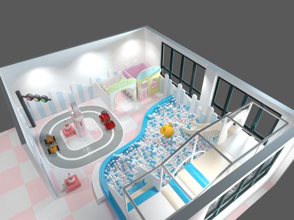 Quality Customized Colors BettaPlay Kids Indoor Macaron Soft Playground Small Area Play for sale