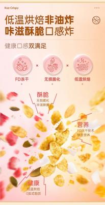 Cina High Fiber Instant Wheat Cereal Oatmeal In Bag With Dried Fruit Nut 360g Breakfast Granola Oat in vendita