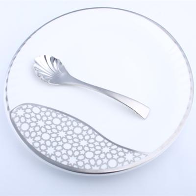 China Elegant high quantity Stainless steel cutlery/flatware/spoon/sugar spoon for sale