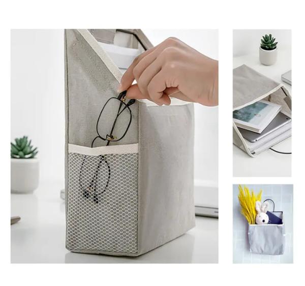 Quality Wall Mount Linen Cotton Hanging Storage Bags ‎For ‎Bathroom Kitchen for sale