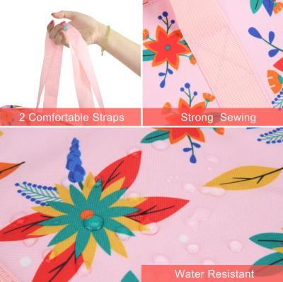 Κίνα Μπρουκ Κάλλα Summer Beach Tote Bags Πολυέστερ Με Κλειδί Ζιπ προς πώληση