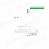 China 30 Degree Soft Close Hydraulic Hinge 35mm Cup for Corner Cabinet Door for sale