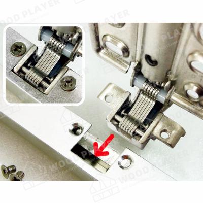 China 4 ODM van de Keuken Hydraulische Scharnieren van de gatenplaat Halve de Hardwaremontage van het Bekledingsmeubilair Te koop