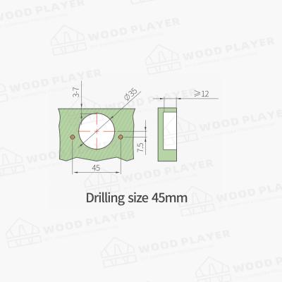 中国 対面柔らかく近い折るキャビネット ドアはSS201家具ハードウェア付属品に蝶番を付ける 販売のため