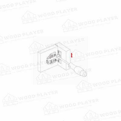 Cina la tazza di 12.0mm ha celato i montaggi regolabili dell'hardware della mobilia delle cerniere di porta 3d in vendita