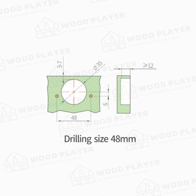Cina la tazza di 12.0mm ha celato i montaggi regolabili dell'hardware della mobilia delle cerniere di porta 3d in vendita