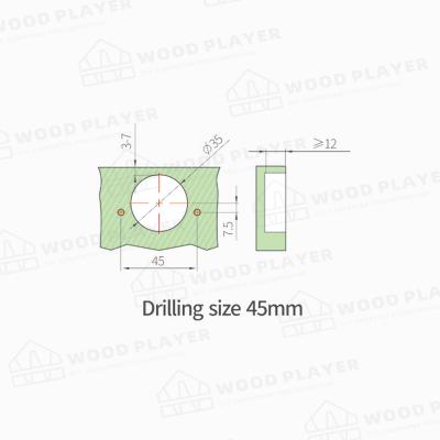 Cina la tazza di 12.0mm ha celato i montaggi regolabili dell'hardware della mobilia delle cerniere di porta 3d in vendita