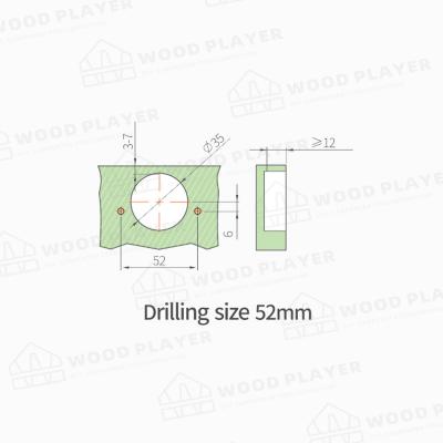 Cina la tazza di 12.0mm ha celato i montaggi regolabili dell'hardware della mobilia delle cerniere di porta 3d in vendita