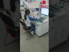 8 Station Optical Fiber Marking Laser Machine 100W Fiber Laser Marker