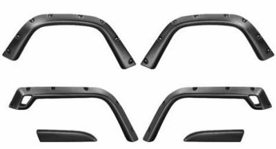 China 4x4 Wheel parts Off road Fender Flares Plastic ABS Fender Flares for 1997- 2006 Jeep Wrangler TJ,TJ fender flare for sale