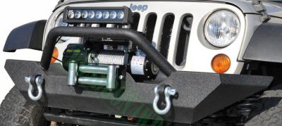 China 07-15 JK Front Bumper for Jeep Wrangler JK Black Steel Front Grille Guard Bumper For Wrangler JK for sale