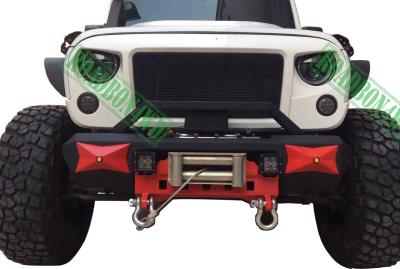 China Front Bumper 4x4 Winch Bumper for Wrangler jk 4x4 Bumper Wrangler jk BLACK FRONT BUMPER FOR JEEP WRANGLER SPLIT STYLE for sale