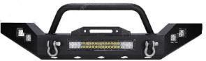 China JK Paramount long front bumper Steel Front Bumper 4x4 Winch recovery Bumper for Jepp JK for sale