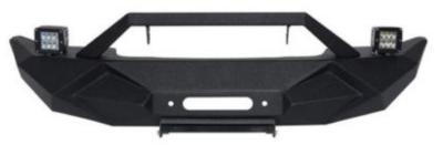 China Wholesale Front Bumper for Jeep JK Black Steel Recovery Bull Bar Winch Bumper for JK Wrangler 07 Onwards for sale