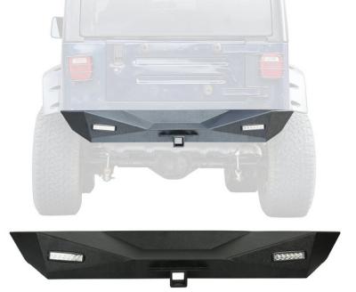 China Wrangler TJ Rear Bumper for Jeep TJ Black Steel Recovery Bumper for TJ Wrangler 97-06 for sale
