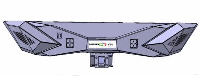 China Armor Rear bumper steel black rear bumper for Jeep wrangler JK for sale