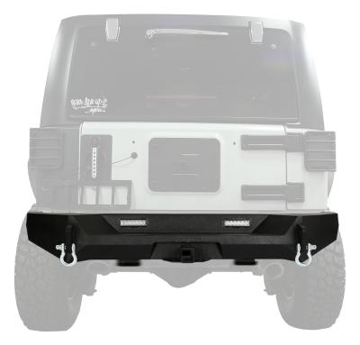 China Wrangler climber Rear bumper steel black rear bumper for Jeep wrangler JK for sale