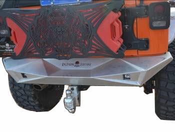 China Jeep Wrangler JK  Aggressive Rear Bumper Steel & Alumiimum Black Powder-Coated for sale