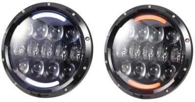 China 7'' High/Low Beam Headlight for Wrangler with Angel Eyes 7inch 105w LED Headlight for sale