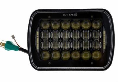 China 72W Epistar 5x7 Rectangular LED Headlight with DRL Working spot light led work light light driving led lamps for sale