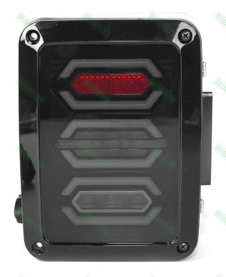 China Jeep Wrangler JK 07+ LED Tail Lights Rear Brake Reverse Turn Signal Tail Lamps Clear Lens Fits for Jeep JK for sale