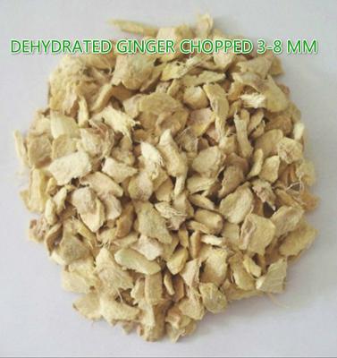 China Dehydrated ginger chopped 3-8mm,natural orgnic ginger products for sale