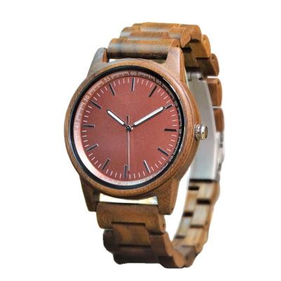 China Classic Men'S Watch Wooden Band Watch With Low Moq Logo Customize Quartz Watches for sale