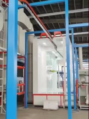 China Flexible Fitness Equipment Automatic Powder Spraying Machine With Quick Change Powder Hopper for sale