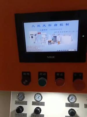 China High Efficiency Automatic Powder Coating Plant With Cyclone Powder Recovery For Metal Furniture for sale
