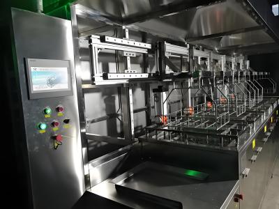 China 22-tanks Ultrasonic Cleaning Machine With Single-arm Automatic Handling Function for sale