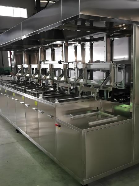 Quality 11 Tanks Ultrasonic Cleaning Line Automatic Ultrasonic Cleaner For Glass Plates for sale