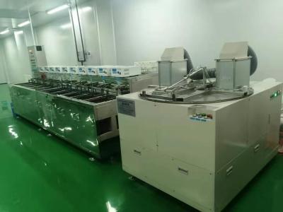 China Optical Lens Ultrasonic Cleaning Line Automatic Ultrasonic Cleaner With Centrifugal Drying Function for sale