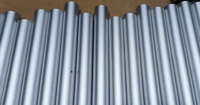 Close-up of anodizing line components