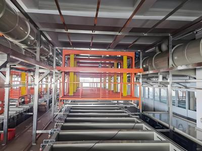 중국 PLC 제어 자동 양극 산화 라인, 3600x1300x30mm 대형 알루미늄 공작물용 3개의 양극 산화 탱크 판매용