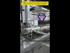 single arm automatic ultrasonic cleaning machine powerful with up and down oscillation