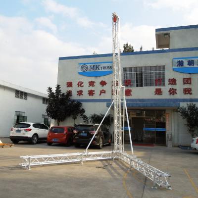 China 24ft Line Array Speaker Truss OEM Main Tube diameter en Spigot / Schroef / Vork Connector Te koop