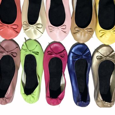 China Most Comfortable Ballet Flats for Walking PU Ballet Shoes Printable for sale