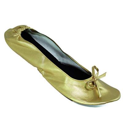 China Best Price of Foldable Shoes Ballet Flats - Expandable Tote Bag for High Heels Folding Gold Womens Shoes for sale
