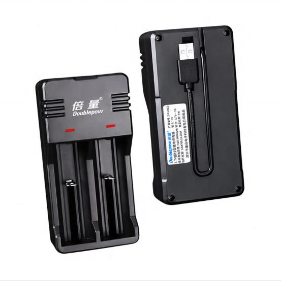 Doublepow USB 3.7 Volt Lithium Ion Battery Charger 26650 16340 18650