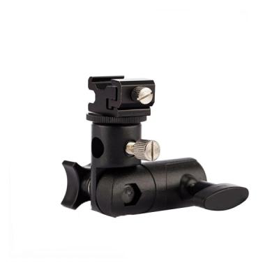 Cina E Type Metal Flash bracket Hot Shoe Speedlite Umbrella Holder Light Stand Bracket with 1/4