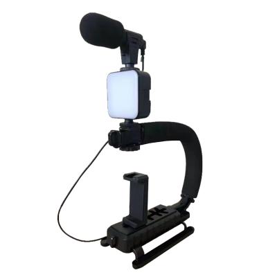 Cina Professional C Shape Video Brackets Flash Bracket Stand Grip Holder for DV Camcorder in vendita